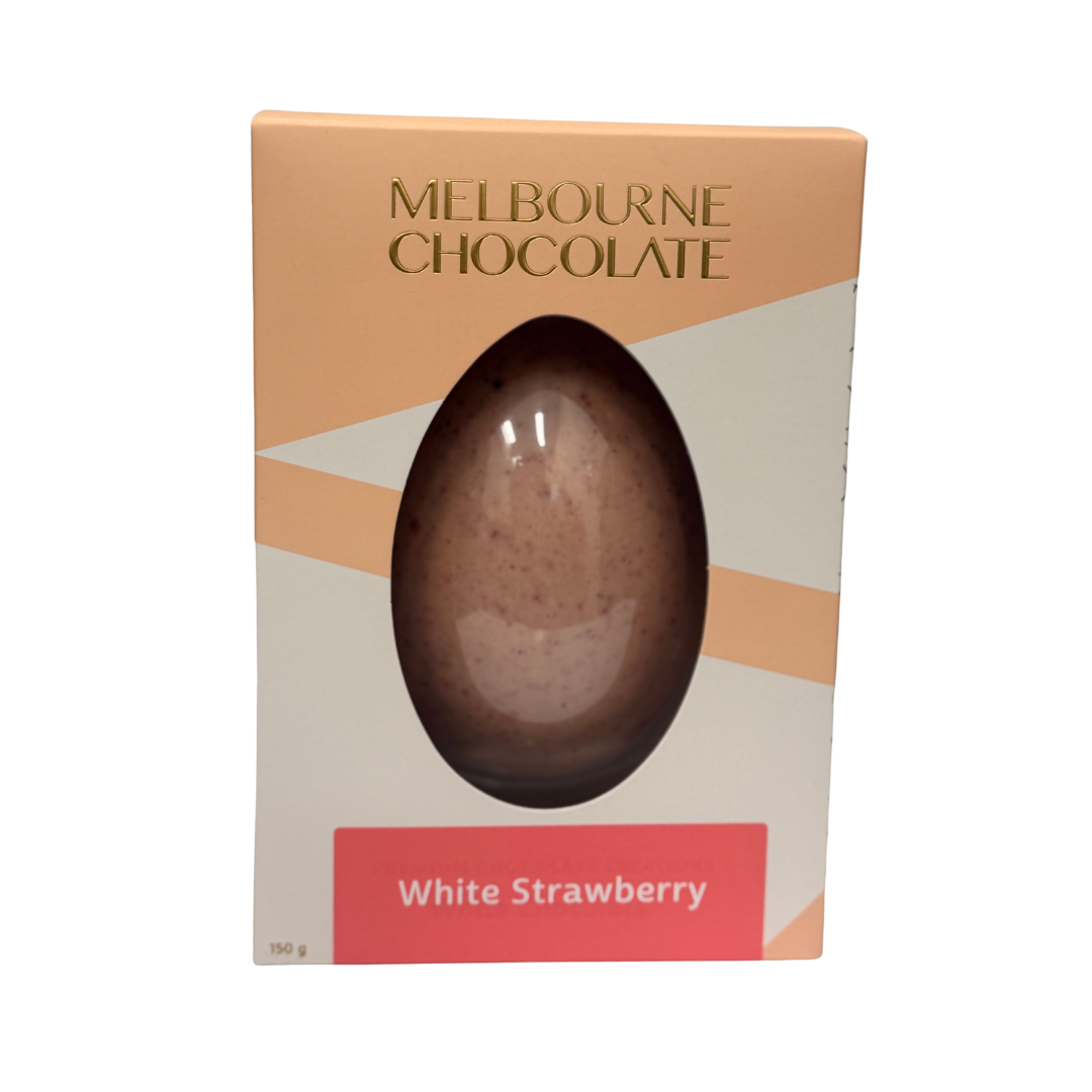 MELBOURNE CHOCOLATE WHITE STRAWBERRY EGG - Zone Fresh