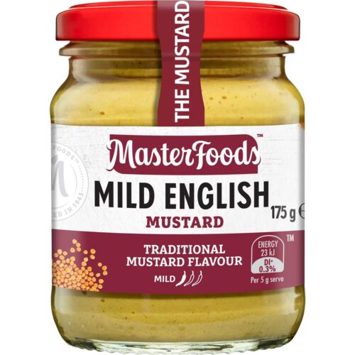 MASTERFOODS MUSTARD ENGLISH MILD - Zone Fresh