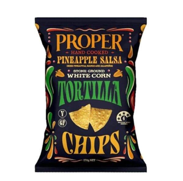 PROPER CRISPS PINEAPPLE SALSA TORTILLA CHIPS - Zone Fresh