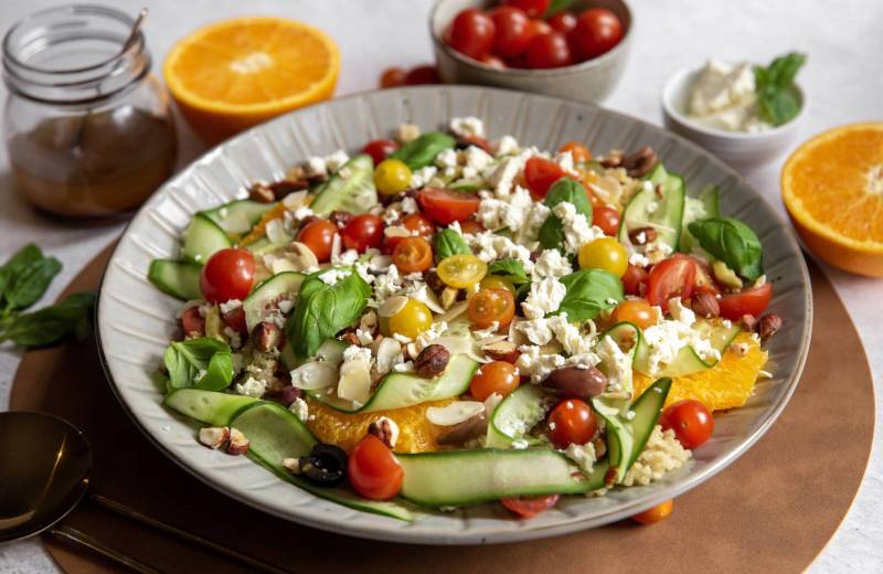Quinoa, Cucumber and Feta Salad - Zone Fresh
