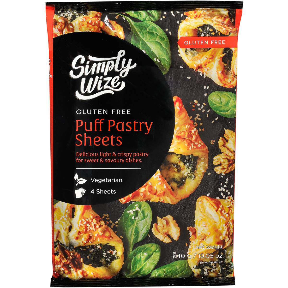SIMPLY WIZE GLUTEN FREE PUFF PASTRY 4PKT - Zone Fresh