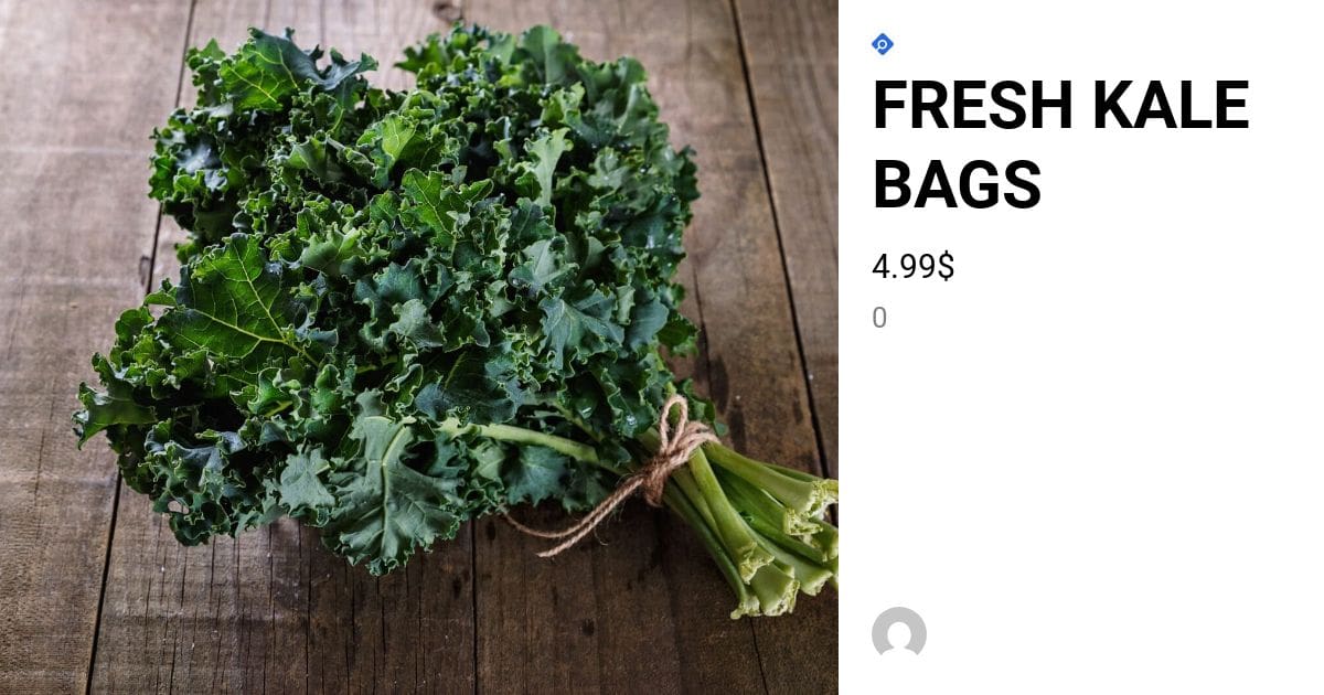 FRESH KALE BAGS - Zone Fresh