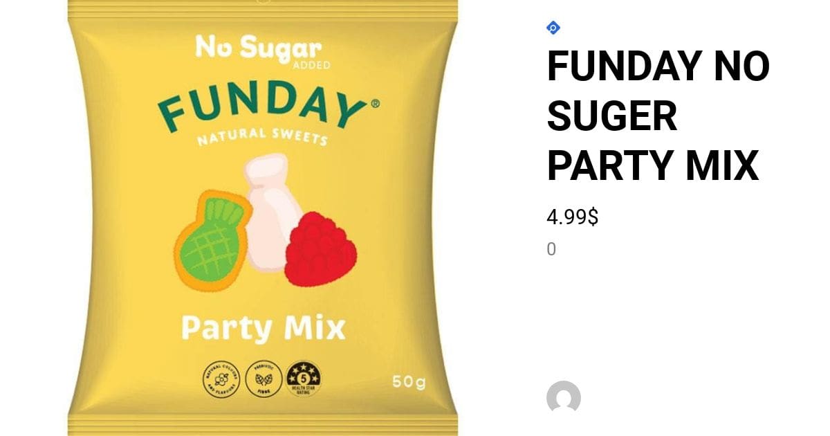 FUNDAY NO SUGER PARTY MIX - Zone Fresh