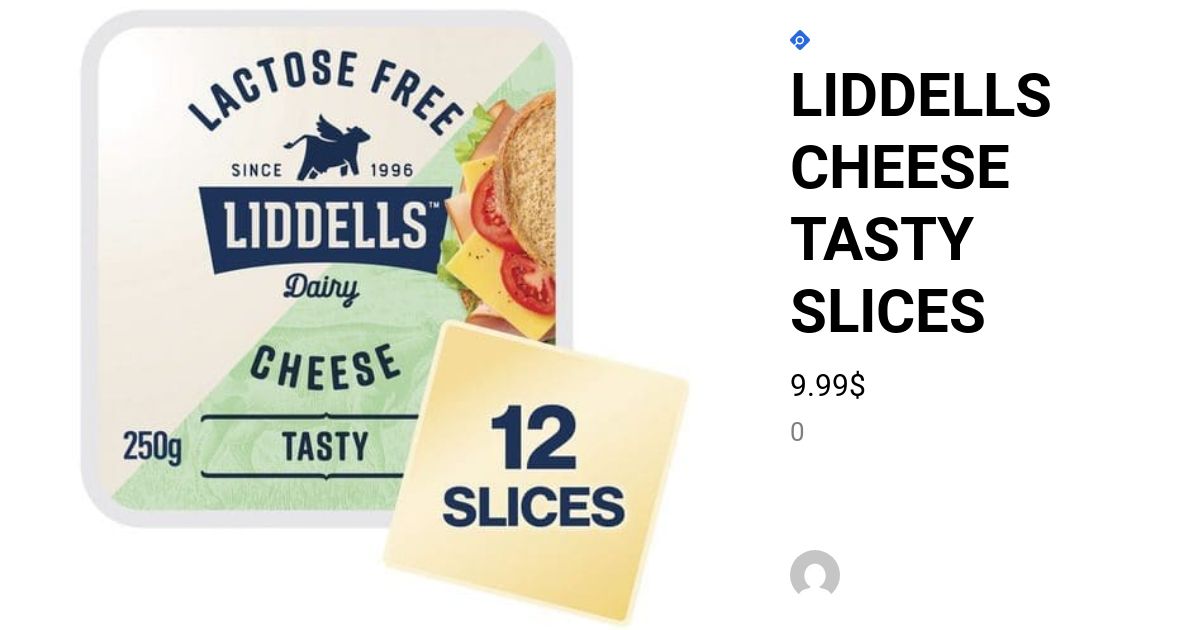 LIDDELLS CHEESE TASTY SLICES - Zone Fresh