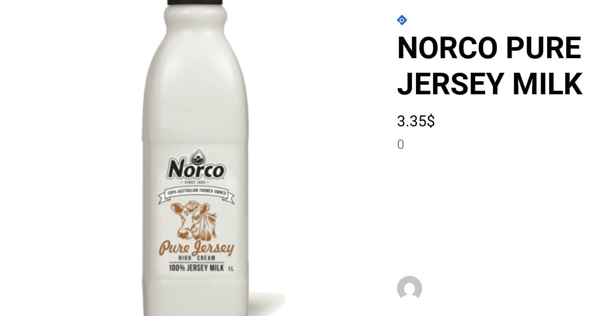 NORCO PURE JERSEY MILK - Zone Fresh